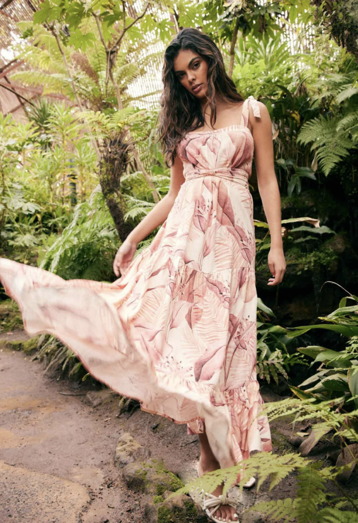 Once was – Maya tiered maxi dress | sunset paradise – Nixon + Maude