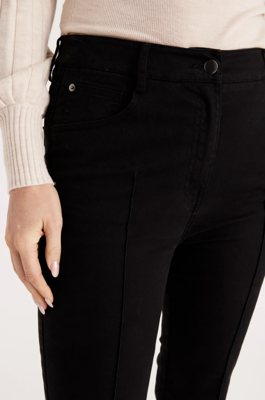 cable – Morrison Bootleg Pant | black – Nixon + Maude