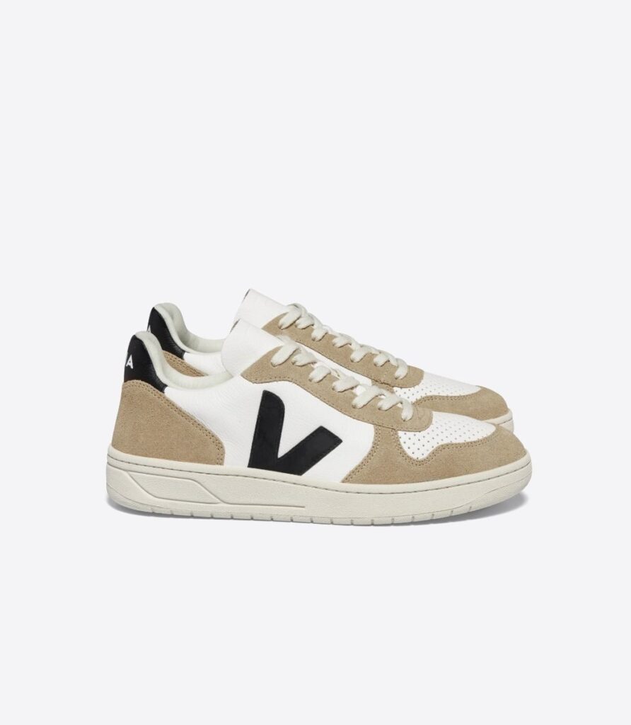 Veja – V-10 Chfree extra white & black sahara sneaker – Nixon + Maude