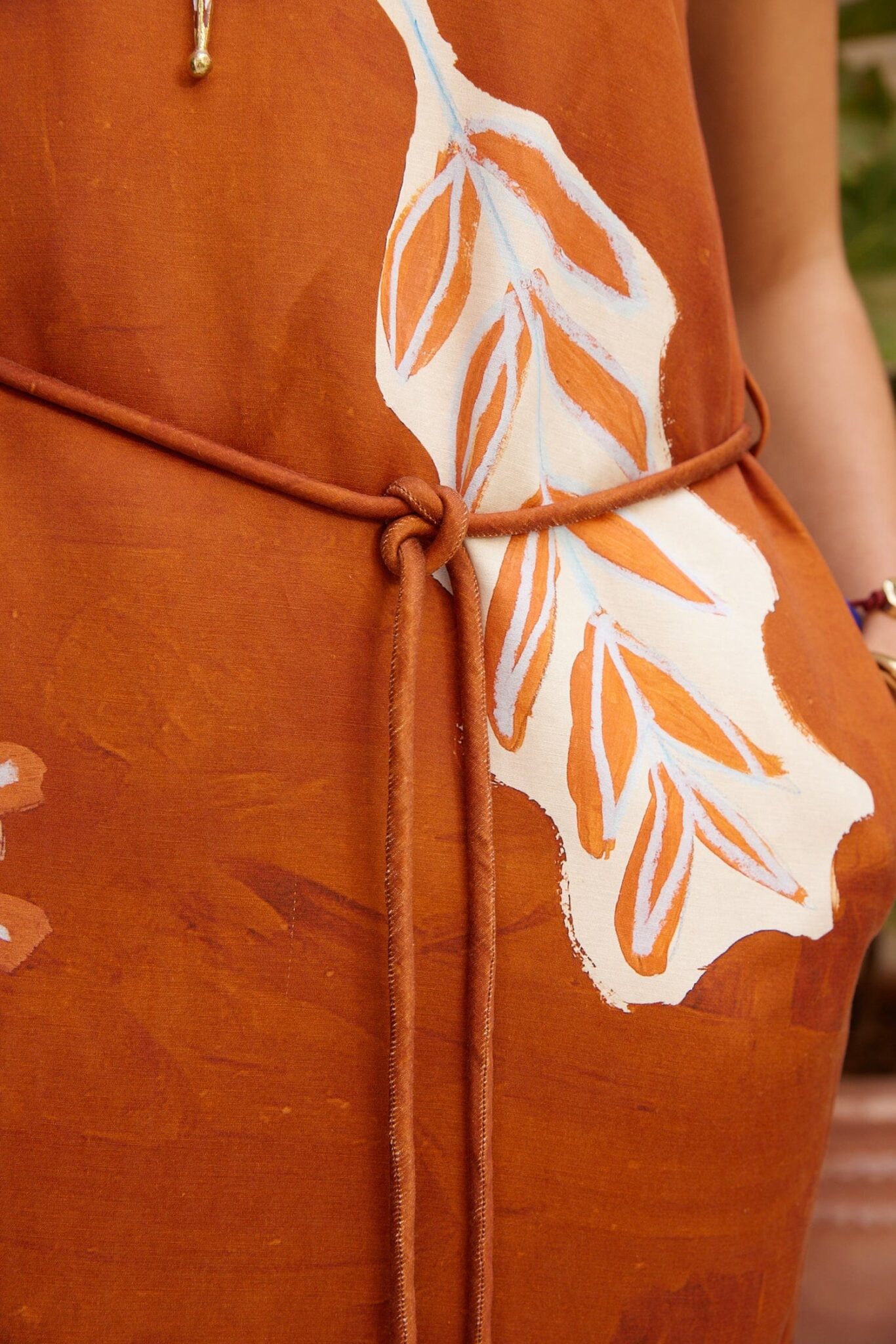 Alémais – Soleil D’Amour silk midi dress | rust – Nixon + Maude